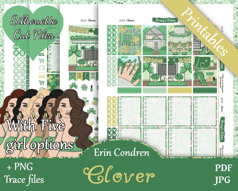 Printable Planner Stickers Erin Condren Vertical Weekly - Etsy