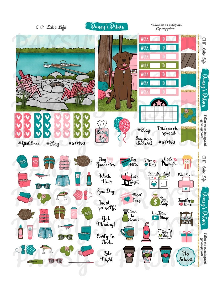 Printable Planner Stickers Happy Planner Classic MAMBI | Etsy