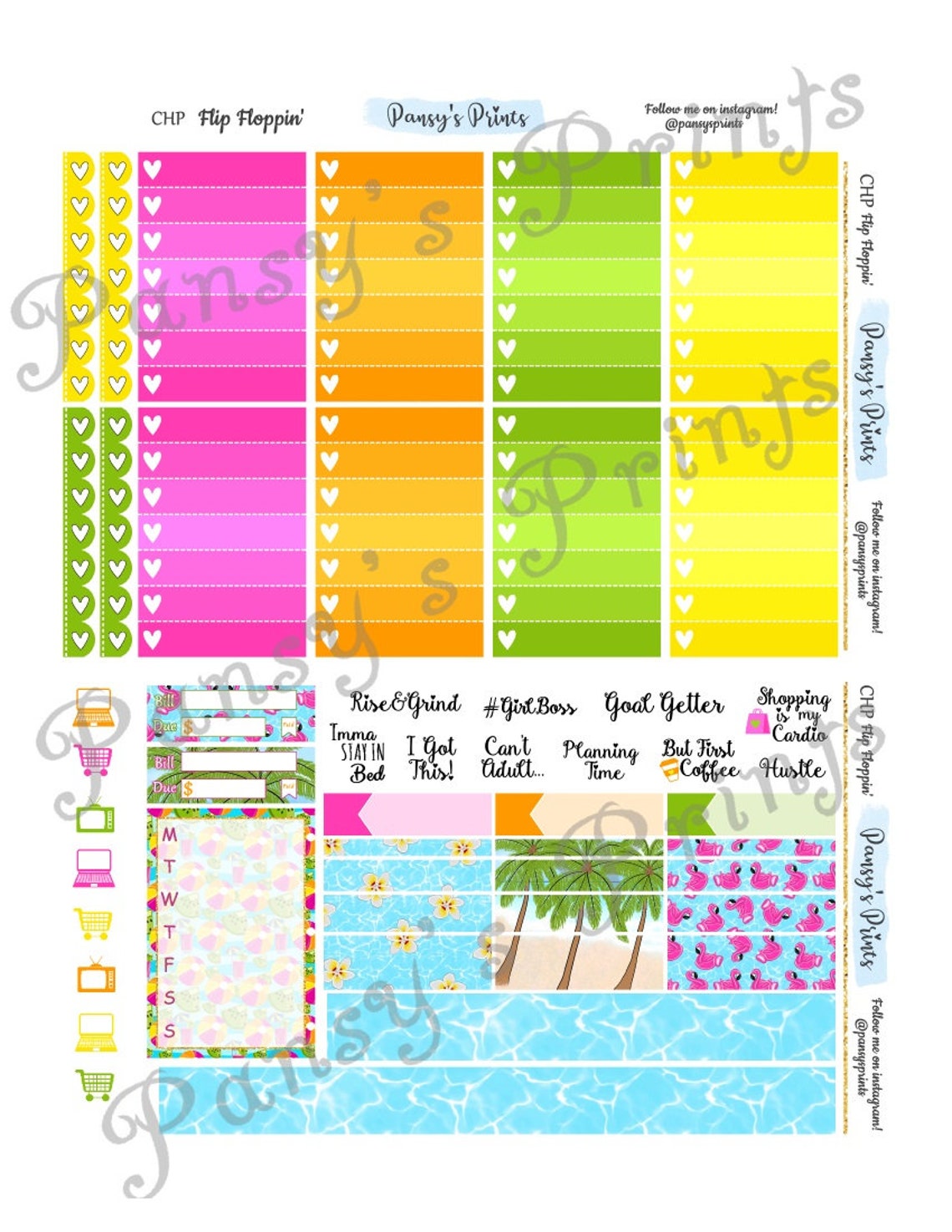 Printable Planner Stickers Happy Planner Classic MAMBI - Etsy