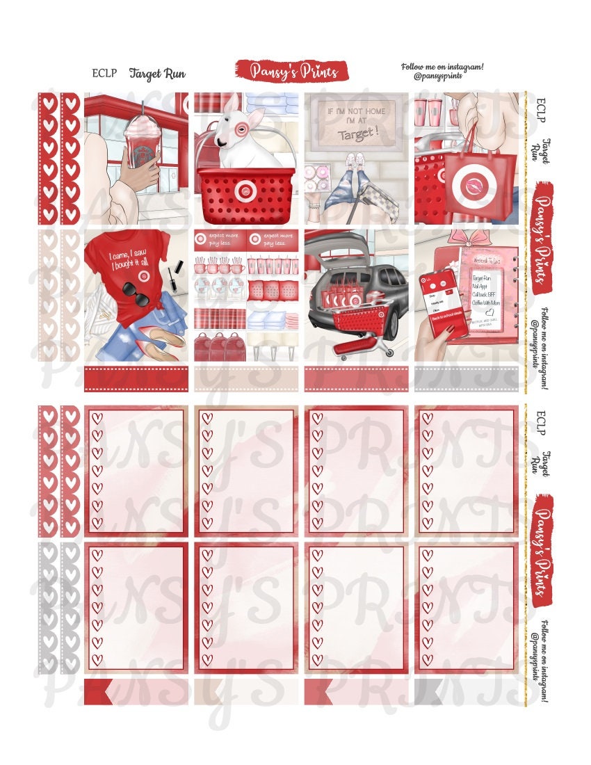 Printable Planner Stickers Erin Condren Vertical Weekly | Etsy