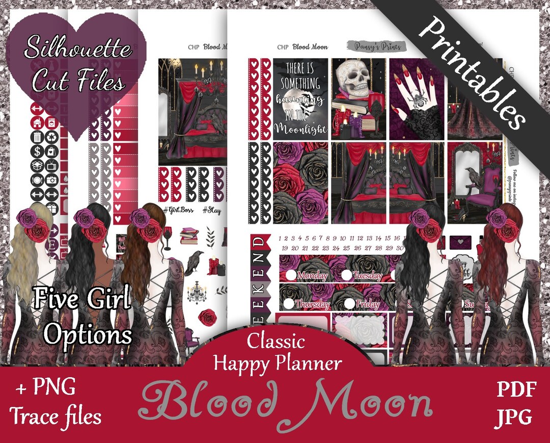 Printable Planner Stickers, Happy Planner, Classic, MAMBI, Weekly Kit ...