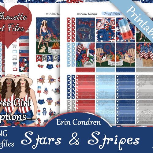 Printable Planner Stickers Erin Condren Vertical Weekly - Etsy