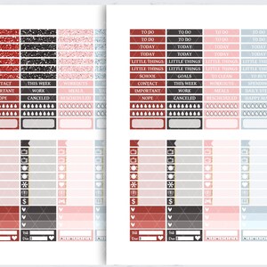 Printable Planner Stickers, Happy Planner, Queen of Hearts, Classic ...