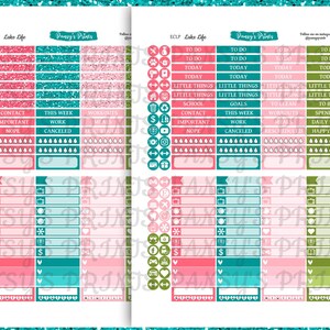 Printable Planner Stickers Erin Condren Vertical Weekly - Etsy