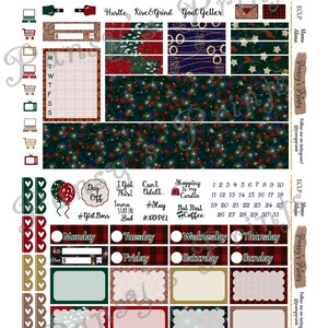 Printable Planner Stickers, Erin Condren, Vertical, Weekly Kit, Home ...