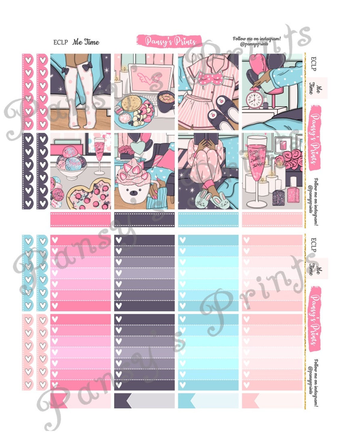 Printable Planner Stickers Erin Condren Vertical Weekly | Etsy