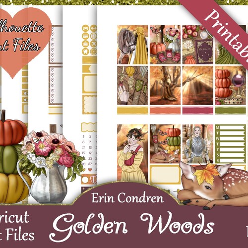 Fall Planner Printable Stickers Apple Stickers Weekly - Etsy