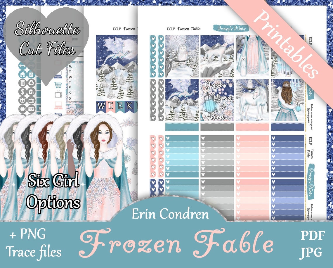 Printable Planner Stickers Erin Condren Vertical Weekly - Etsy