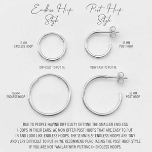 Sterling Silver Hoops, Silver Minimalist Hoops, Thin Silver Hoop, Small ...