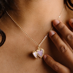 Heart Locket, 14kt Gold Fill Heart Locket, Photo Locket Necklace, in ...