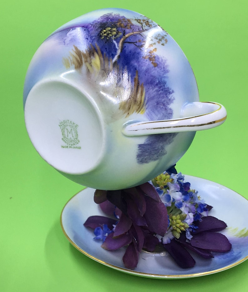 Floating TeaCup Teacup Collector Gift Purple Tea Party Decor | Etsy