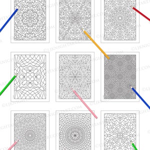 Through the Kaleidoscope Digital Colouring Book PDF Printable Download ...