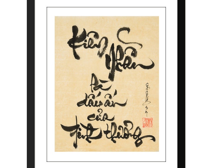 Vietnamese Calligraphy Thu Phap Viet 10x13 Inch - Etsy