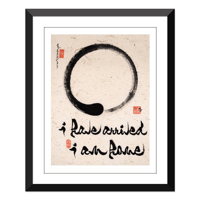 24x32 Zen Calligraphy Custom Calligraphy Thich Nhat Hanh - Etsy