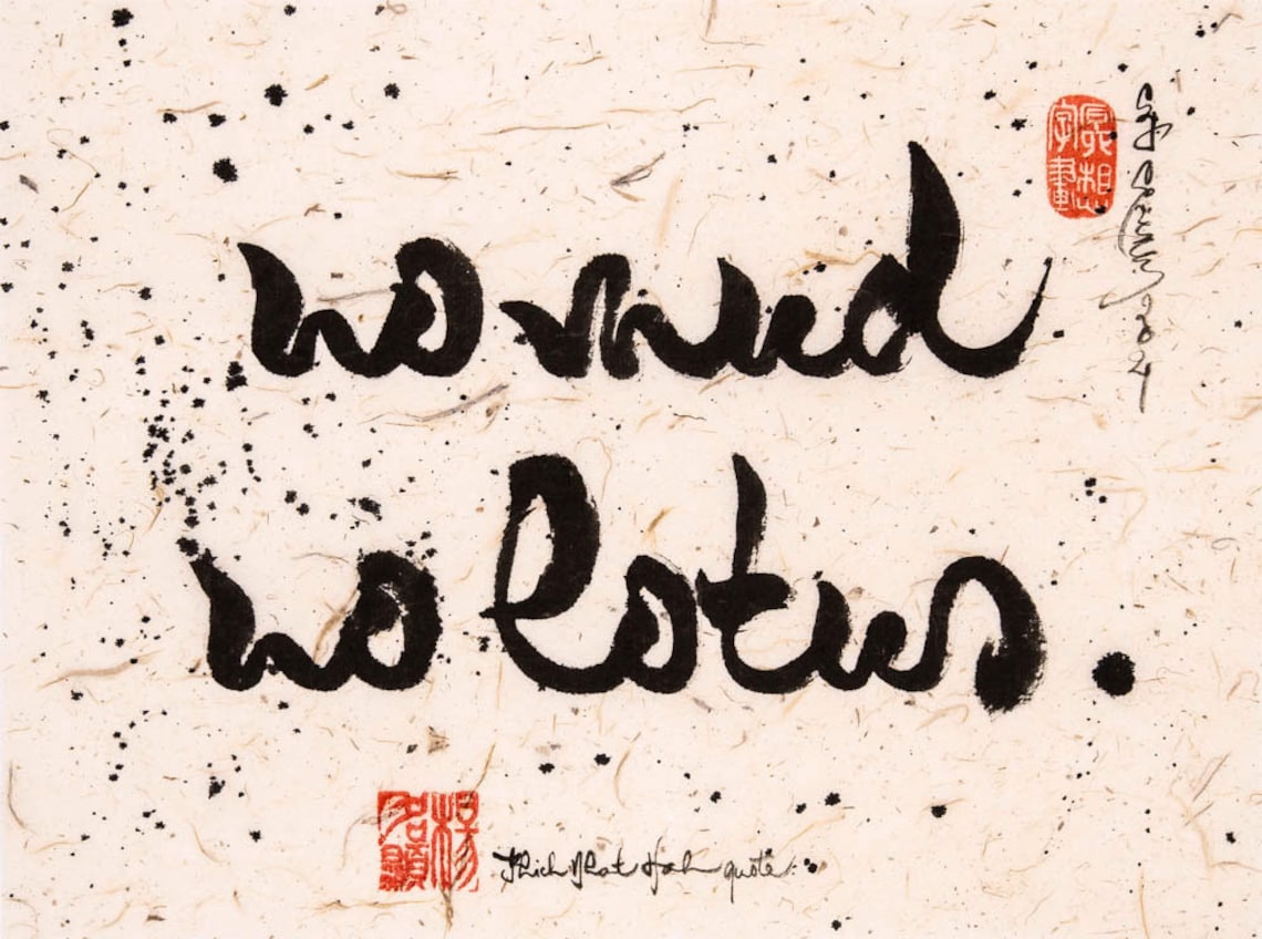 No Mud No Lotus -thich Nhat Hanh 9x12" - Etsy UK