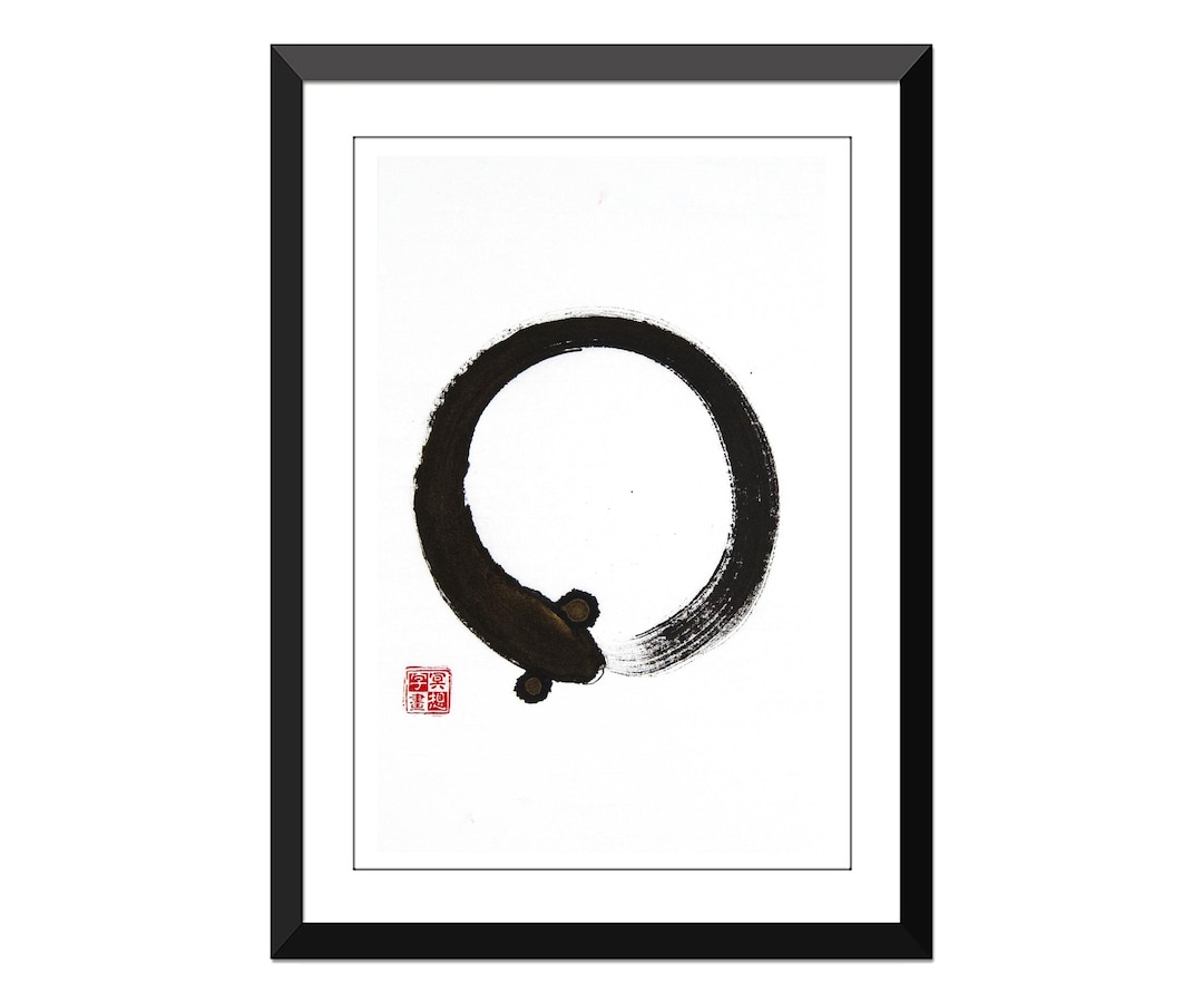 Black Enso #4- Zen Calligraphy - Zen Circle - Etsy