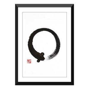 Black Enso #4- Zen Calligraphy - Zen Circle - Etsy
