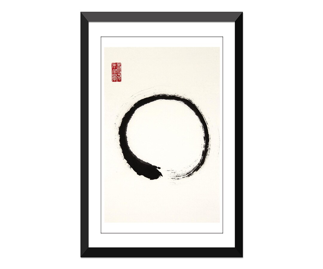 Black Enso #1- Zen Calligraphy - Zen Circle - Etsy