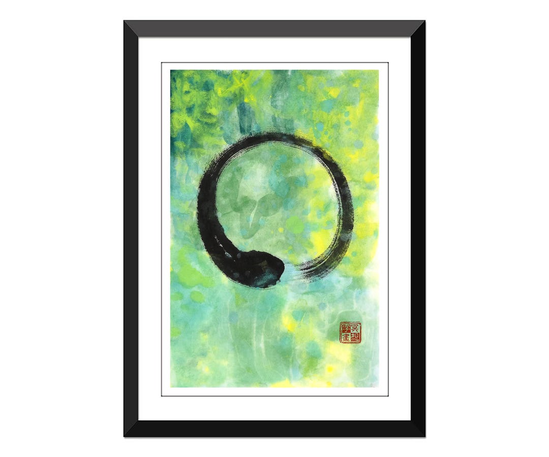 Black Enso #7- Zen Calligraphy - Zen Circle - Etsy