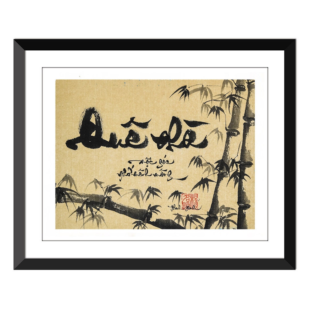 Vietnamese Calligraphy - Thu Phap Viet 10x13 Inch - Etsy