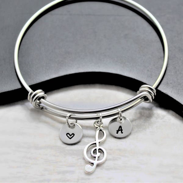 Music Note Bracelet - Etsy