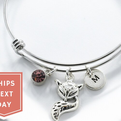 Fox Bracelet. Fox Jewelry. Custom Bracelet. Personalized - Etsy
