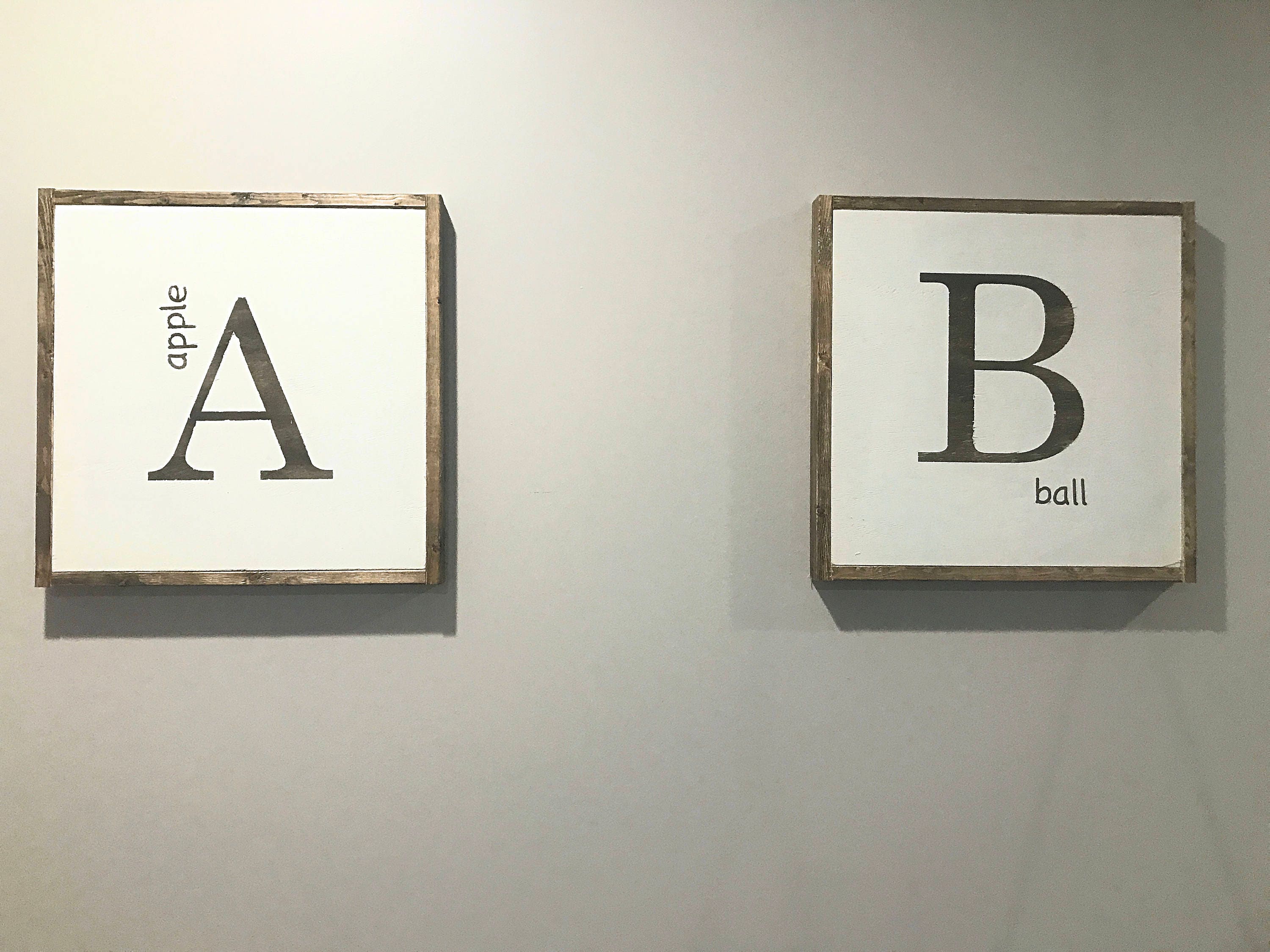 Playroom Letter Wood Signs - Etsy