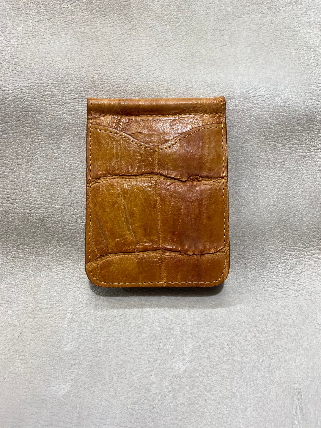 Handcrafted Front Pocket Money Clip in South Texas Alligator - Etsy