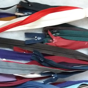 Open End Zips. Mix Sizes and Colours. Job Lot of 70 Pieces. - Etsy