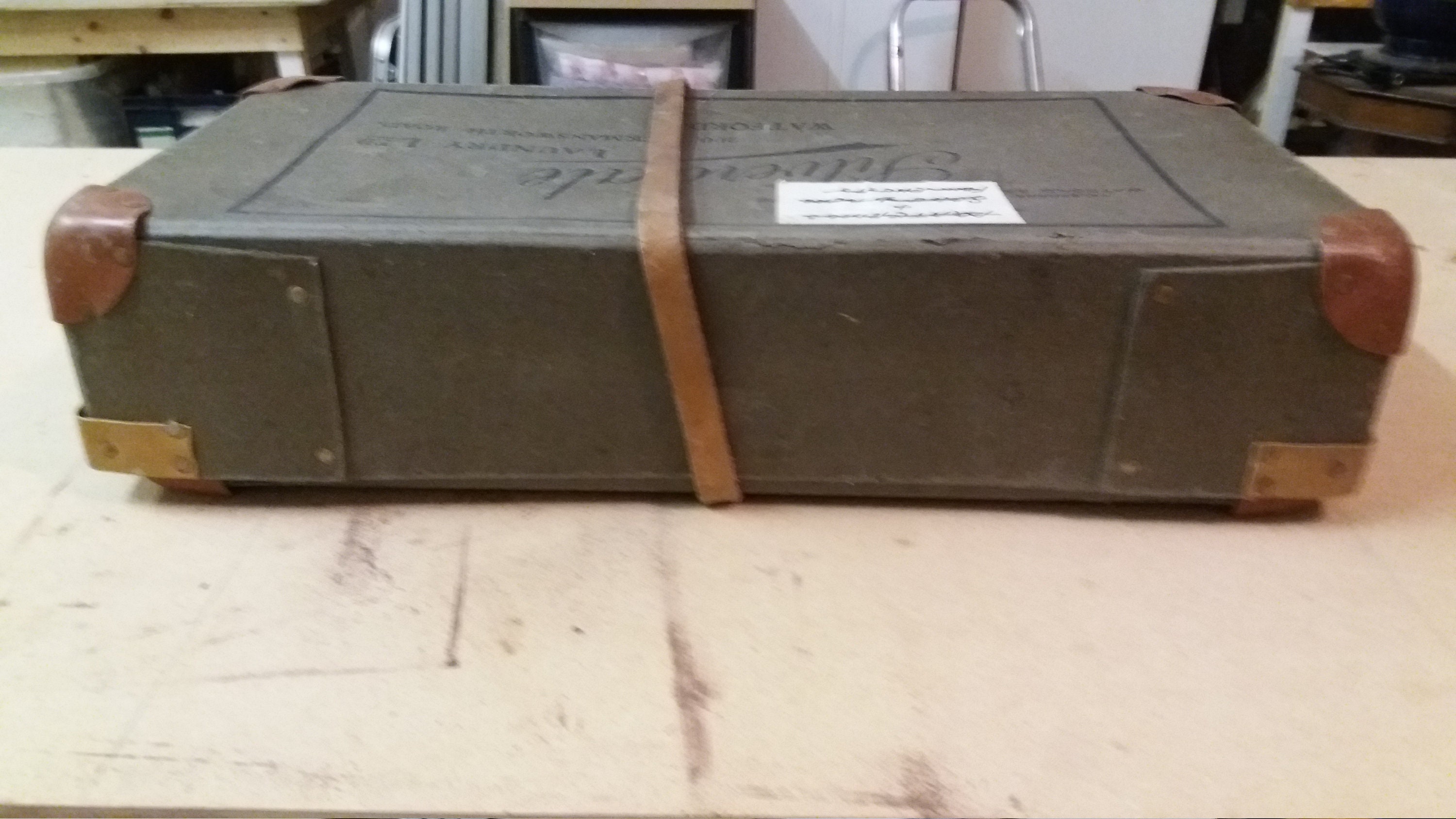 Laundry Box. Laundry Case. Dry Cleaning Box. Laundry Basket. 1950/60s ...