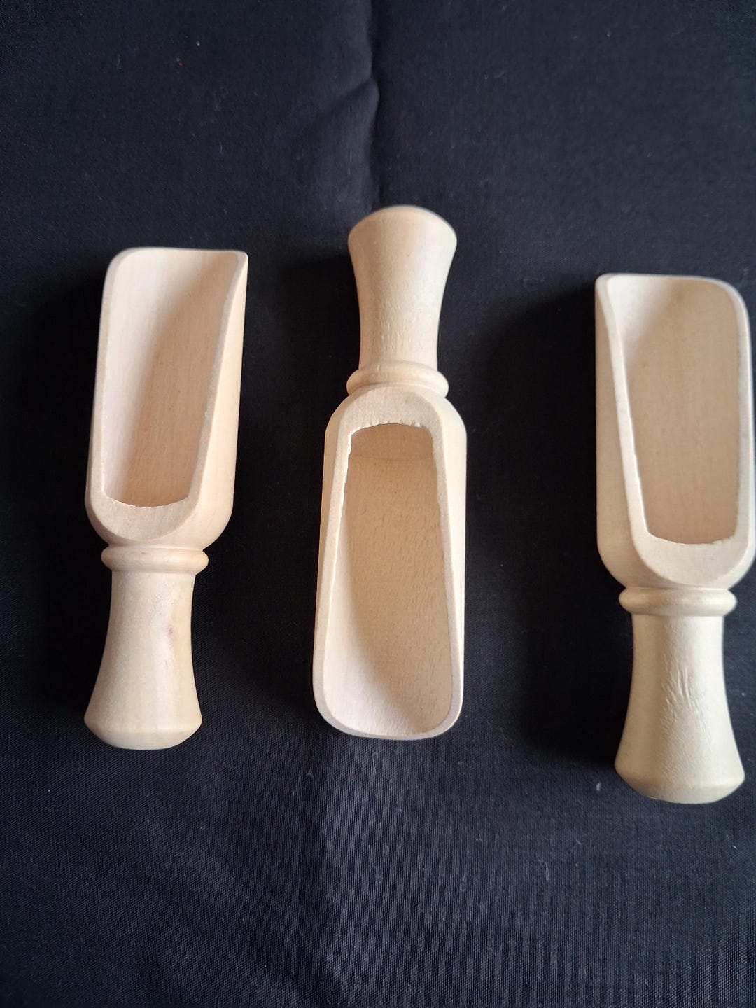 Hand Turned Wooden Scoops: Spice, Herb, Tea Set of 3 - Etsy