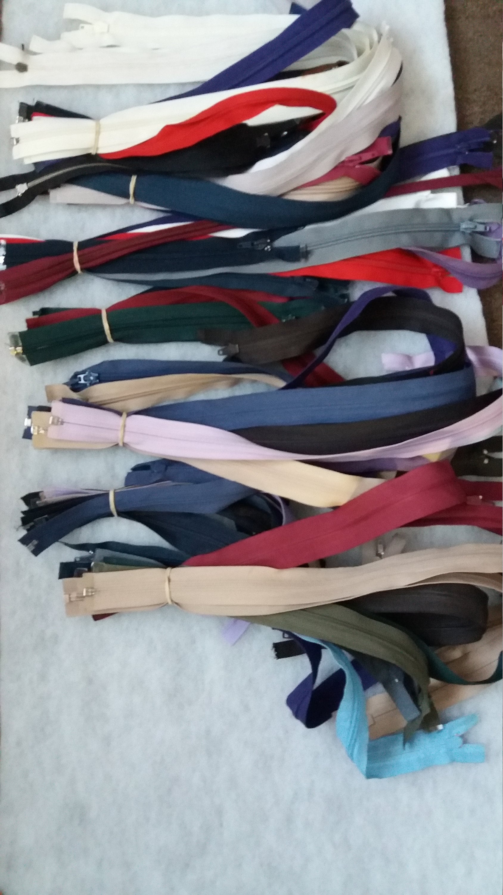 Open End Zips. Mix Sizes and Colours. Job Lot of 70 Pieces. - Etsy