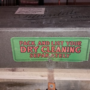 Laundry Box. Laundry Case. Dry Cleaning Box. Laundry Basket. 1950/60s ...