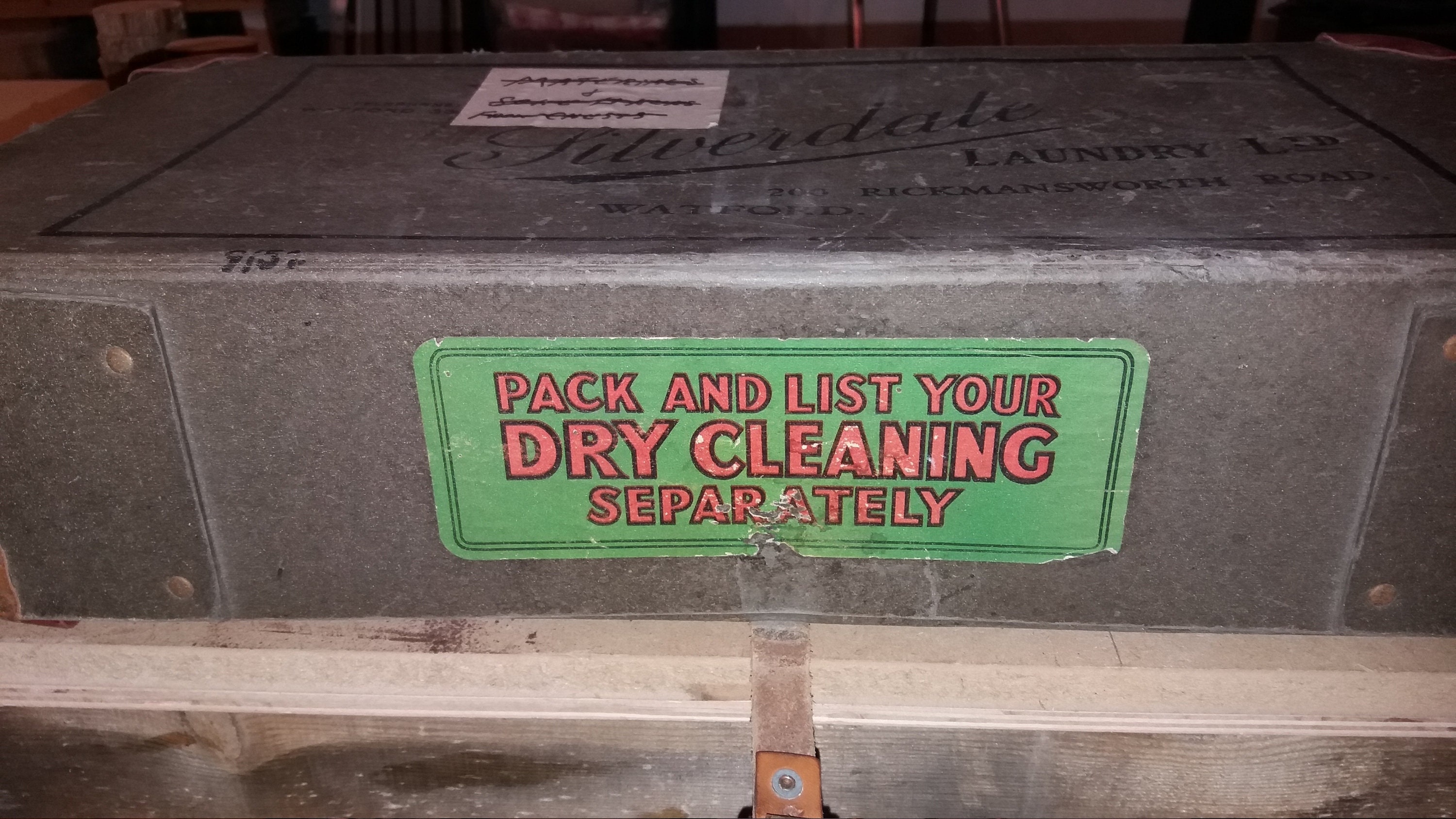 Laundry Box. Laundry Case. Dry Cleaning Box. Laundry Basket. 1950/60s ...