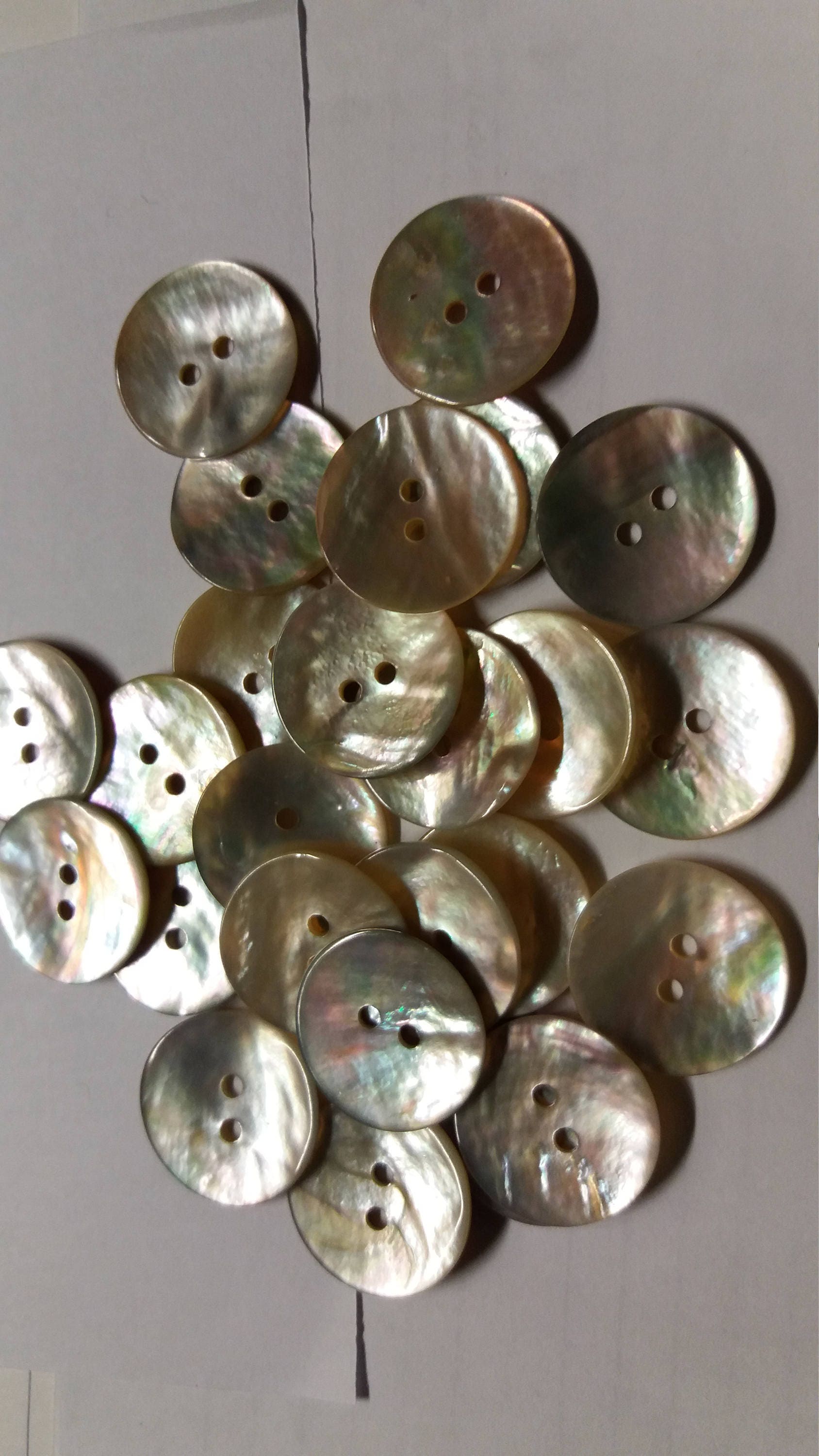 Mother of Pearl Buttons. Pearl Buttons. Shell Buttons. - Etsy