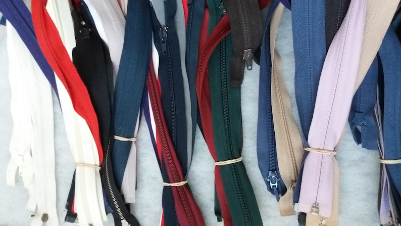 Open End Zips. Mix Sizes and Colours. Job Lot of 70 Pieces. - Etsy
