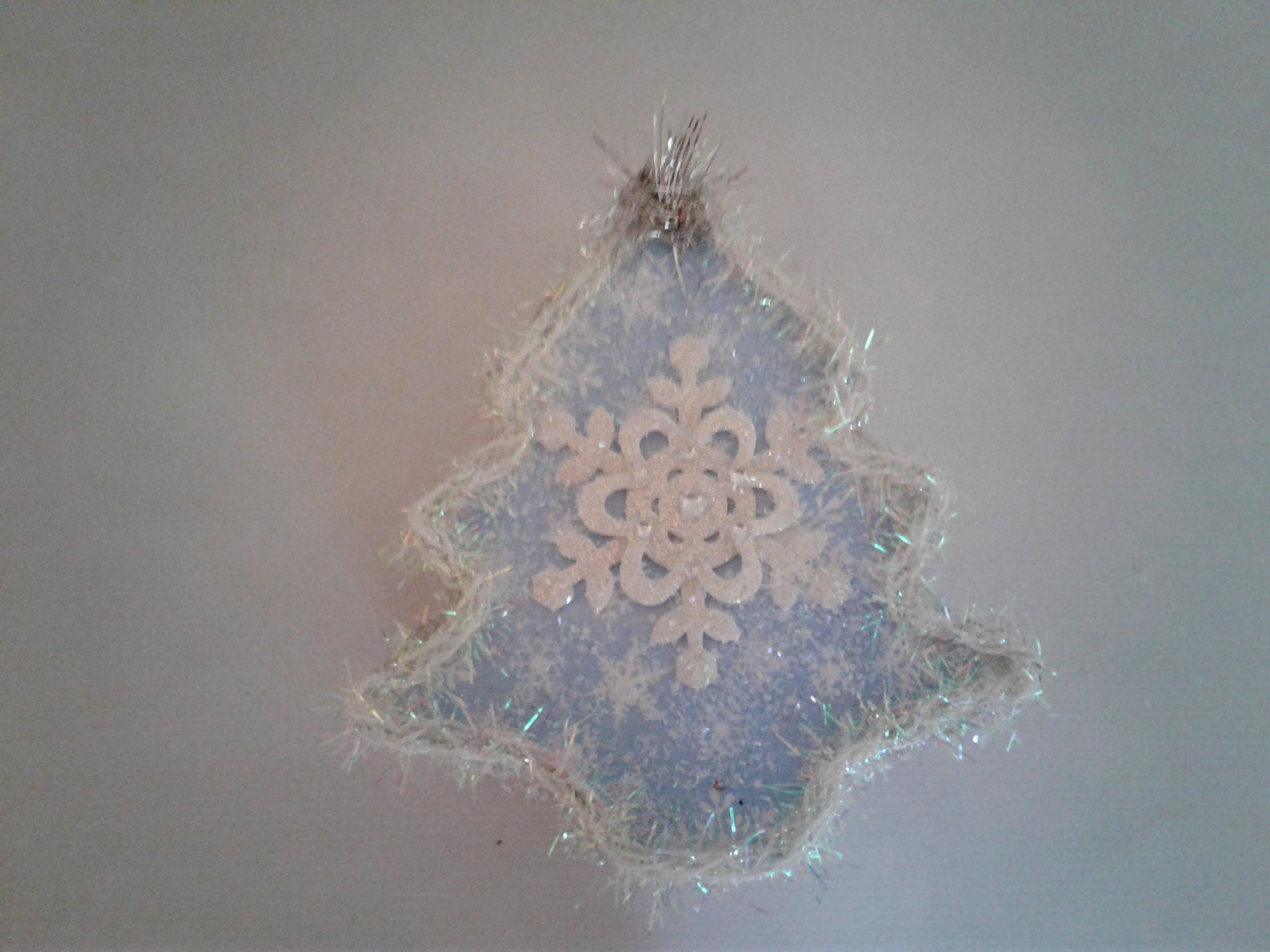 Paper Mache Snowflake Print Christmas Box With White Snowflake - Etsy