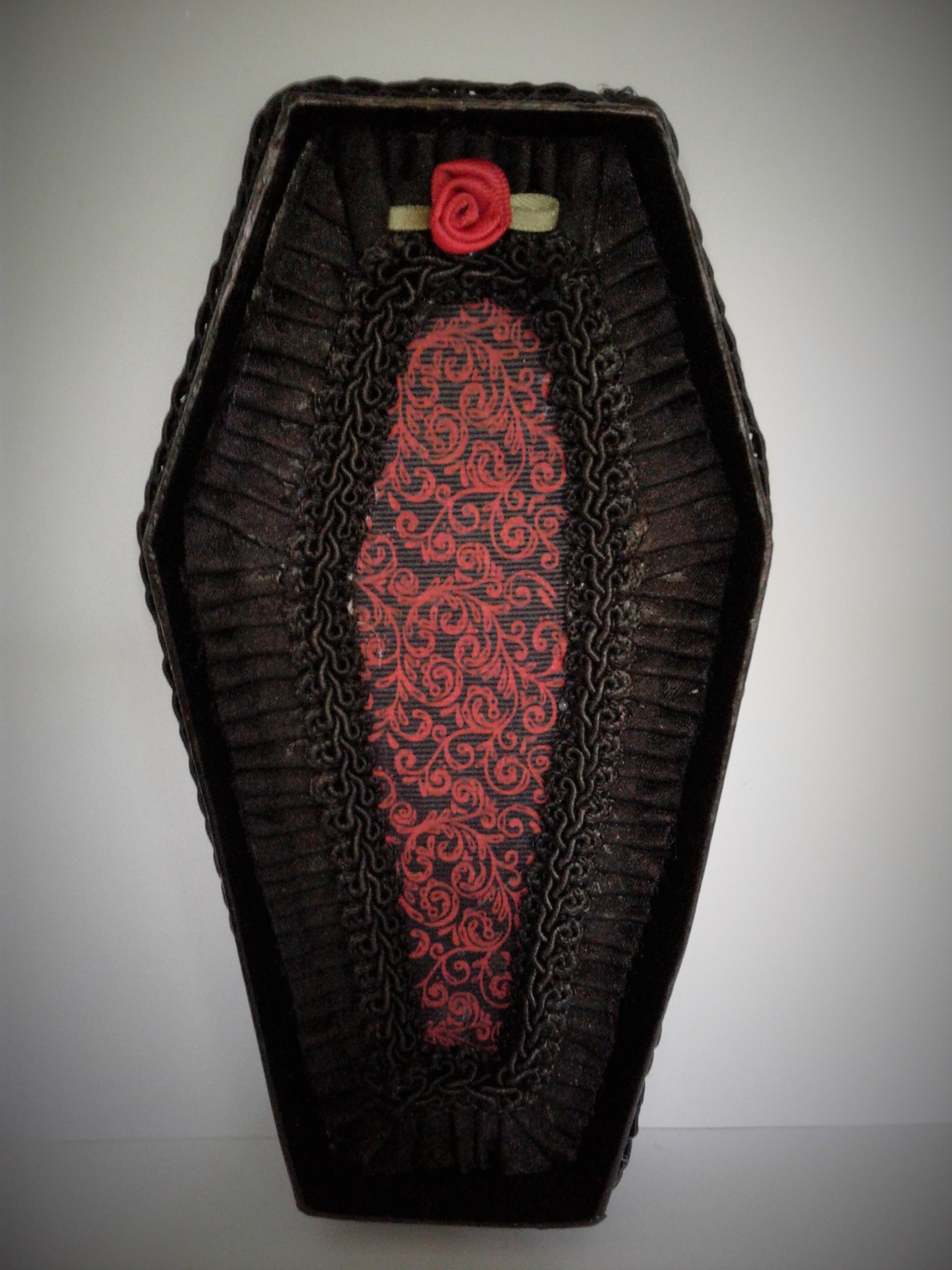 Paper Mache Victorian Goth Coffin Halloween Decoration Trinket - Etsy