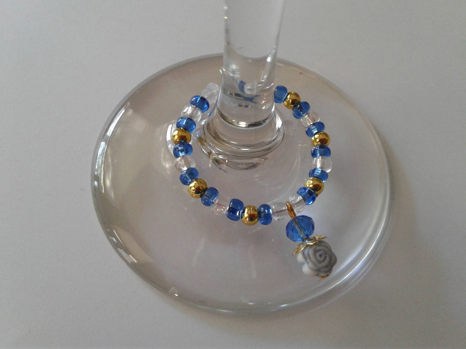 Floral Bridal Brunch Wine Glass Rings Set of 5 | Etsy