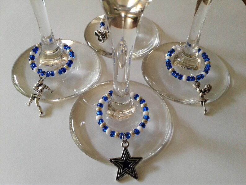 Cowboy Inspired Wine Glass Rings Set of 4 - Etsy