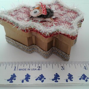 Paper Mache Christmas Tree Owl Treat Box With A Set of 3 Owl - Etsy