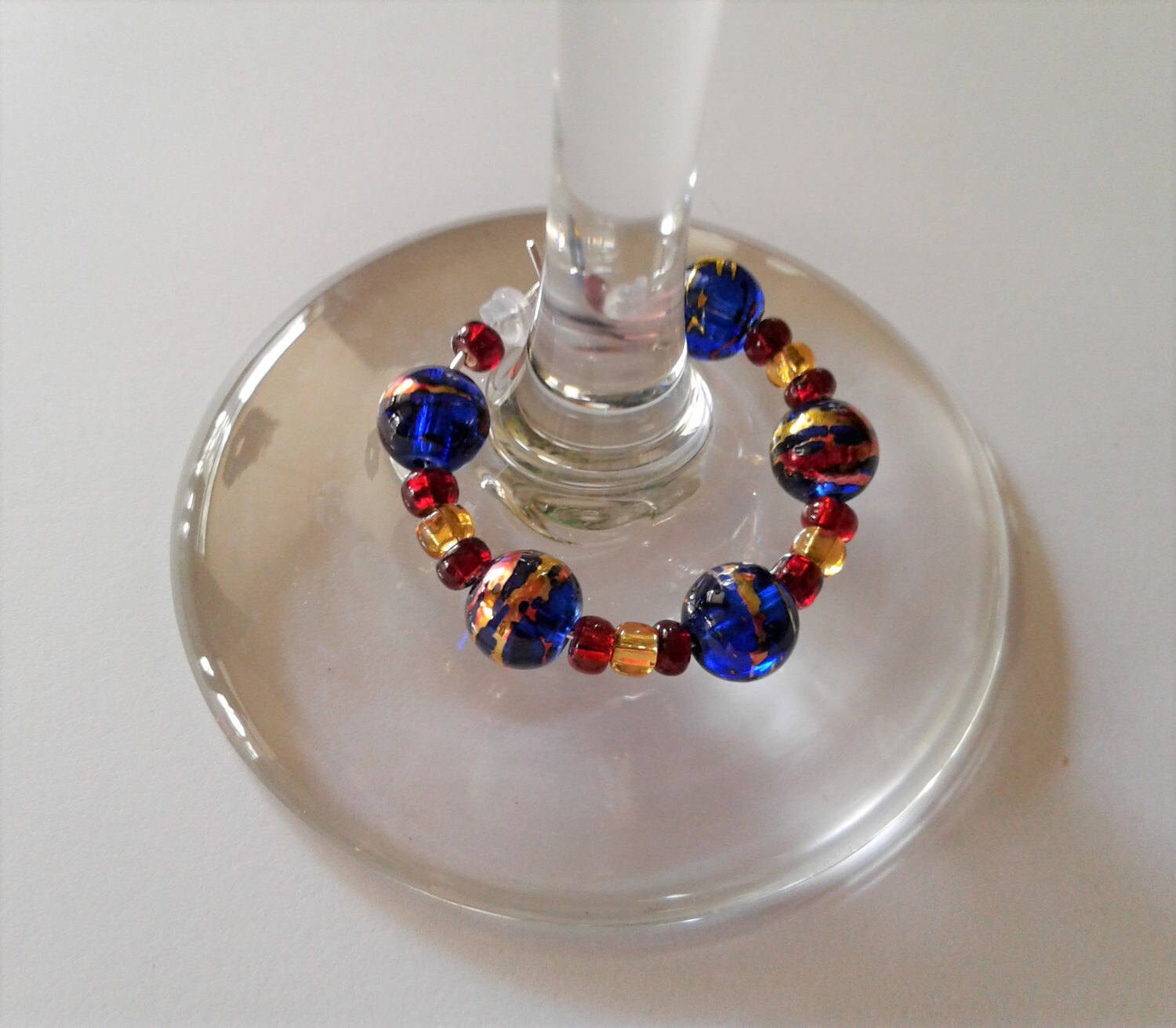 Girl's Night in Wine Glass Rings Set of 4-jewel Tones - Etsy