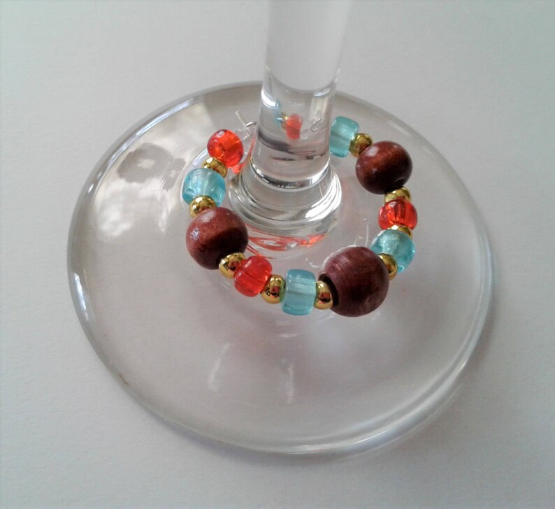 Southwestern Style Wine Glass Rings Set of 4-ID2 - Etsy