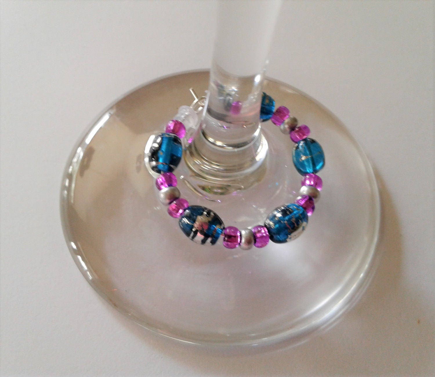 Girl's Night in Wine Glass Rings Set of 4-jewel Tones - Etsy