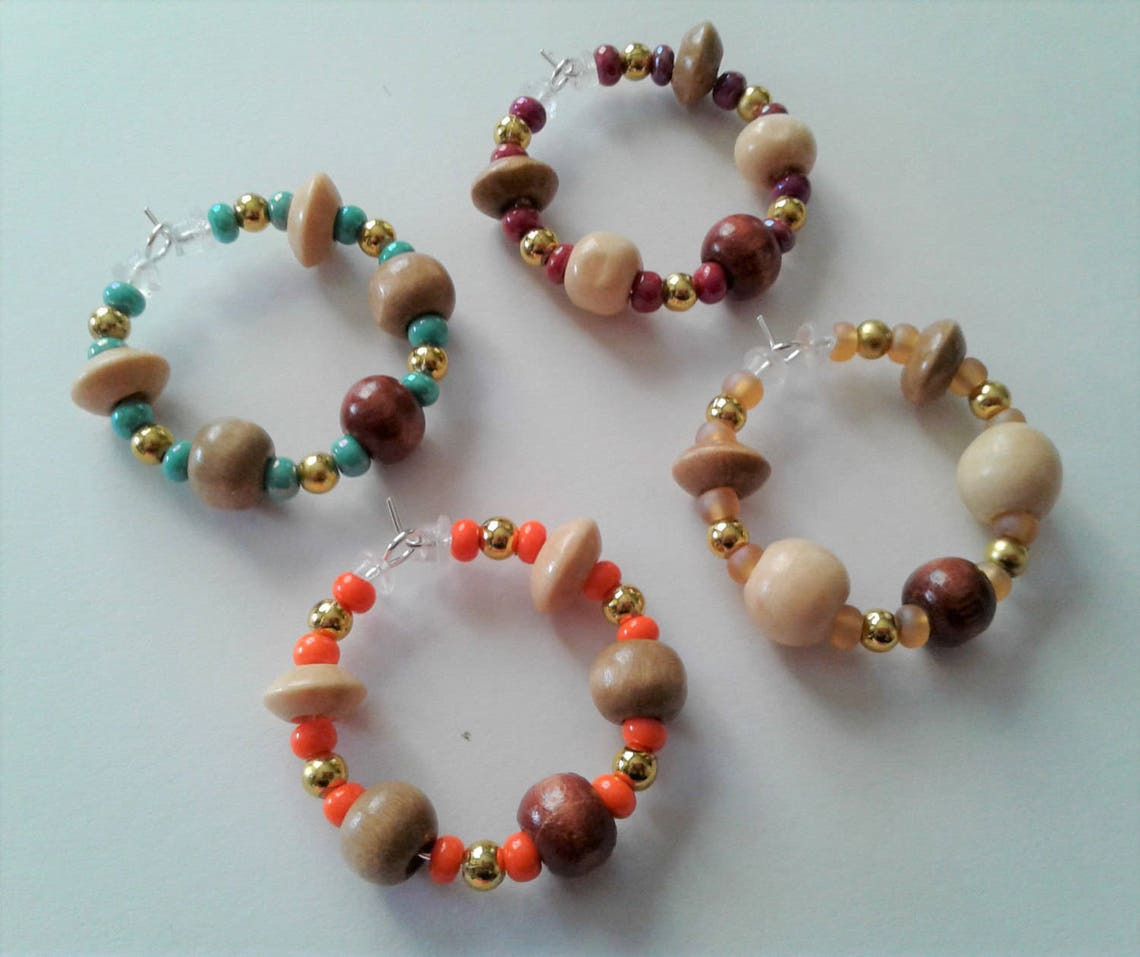 Southwestern Style Wine Glass Rings Set of 4-ID1 - Etsy