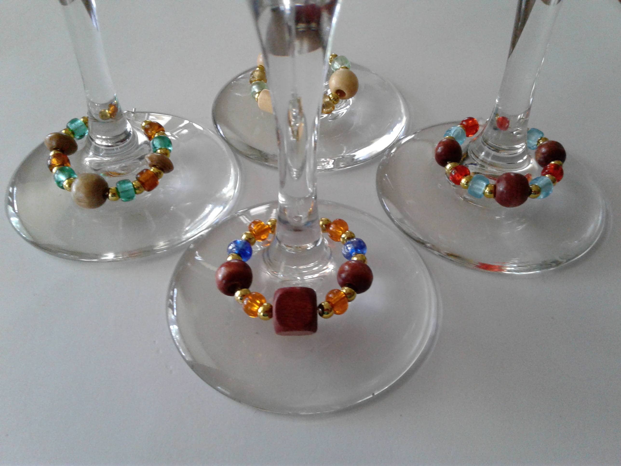 Southwestern Style Wine Glass Rings Set of 4-ID2 - Etsy
