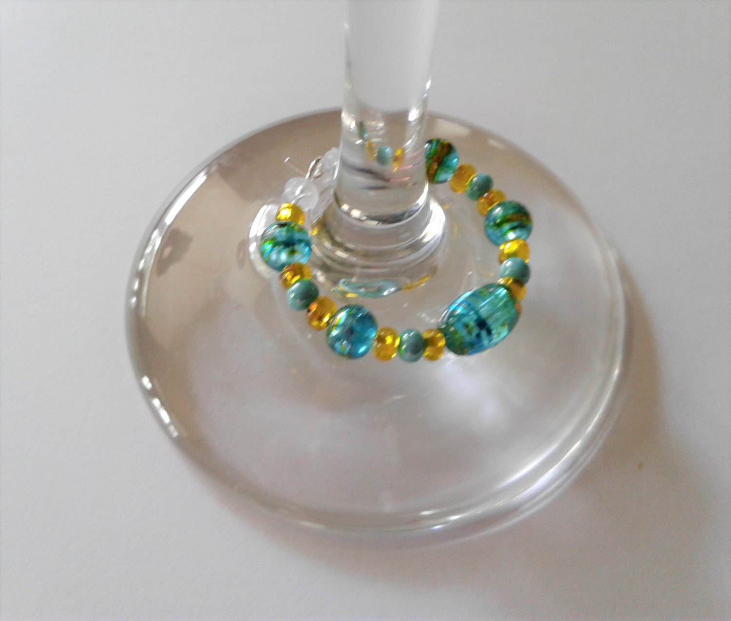 Girl's Night in Wine Glass Rings Set of 4-jewel Tones - Etsy