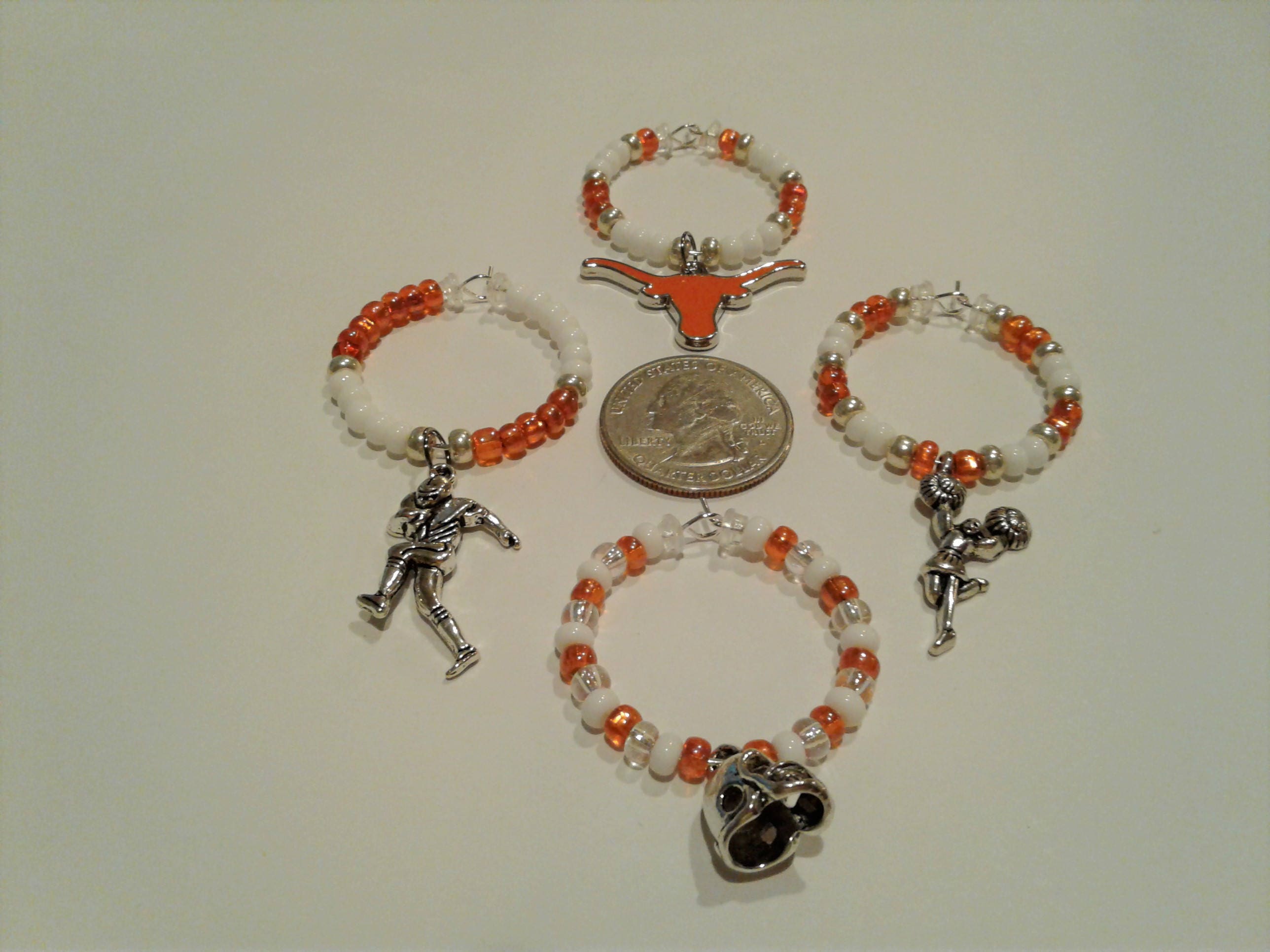 Longhorn Wine Glass Ring Set of 4 - Etsy