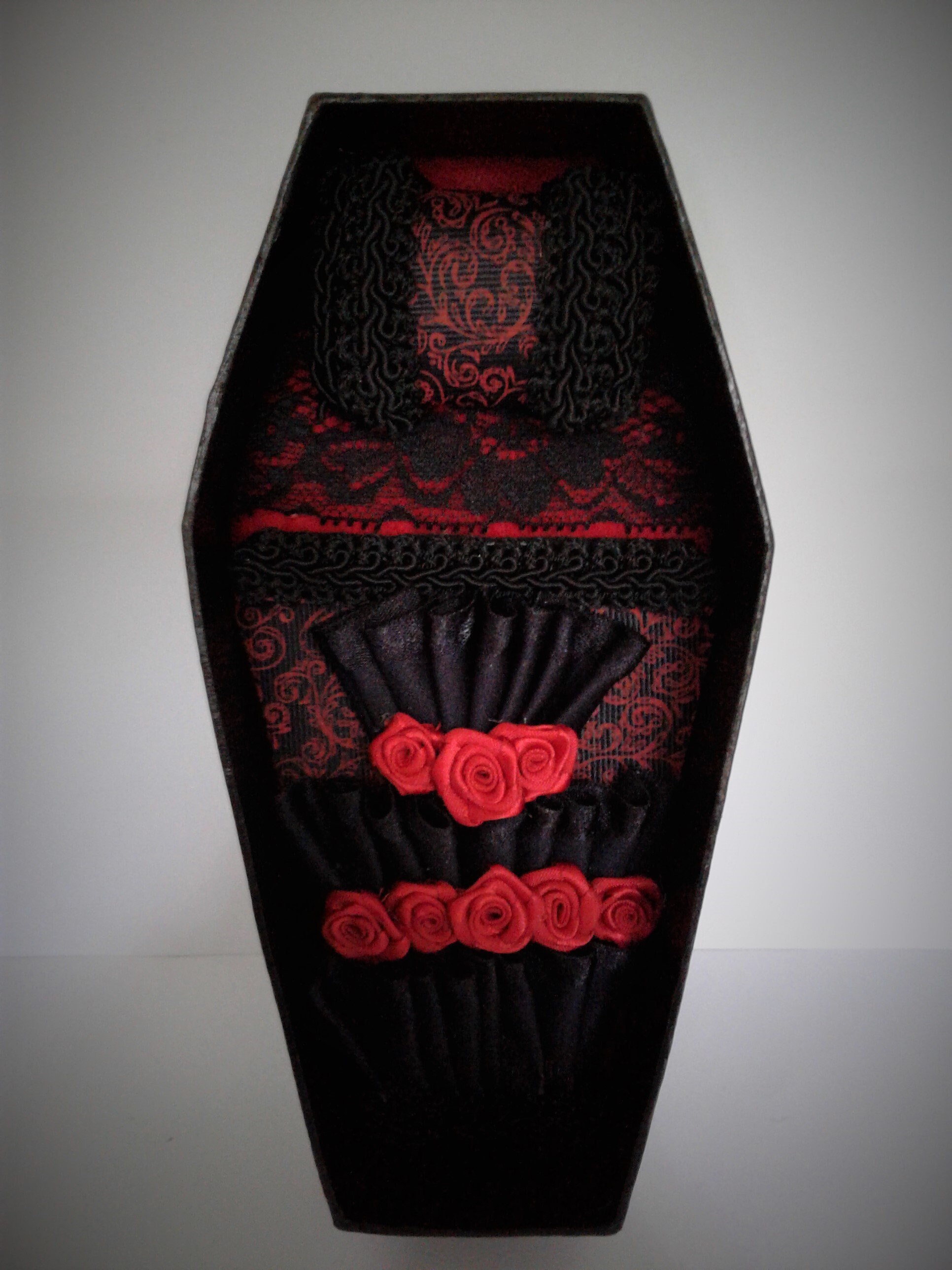 Paper Mache Victorian Goth Coffin Halloween Decoration Trinket - Etsy