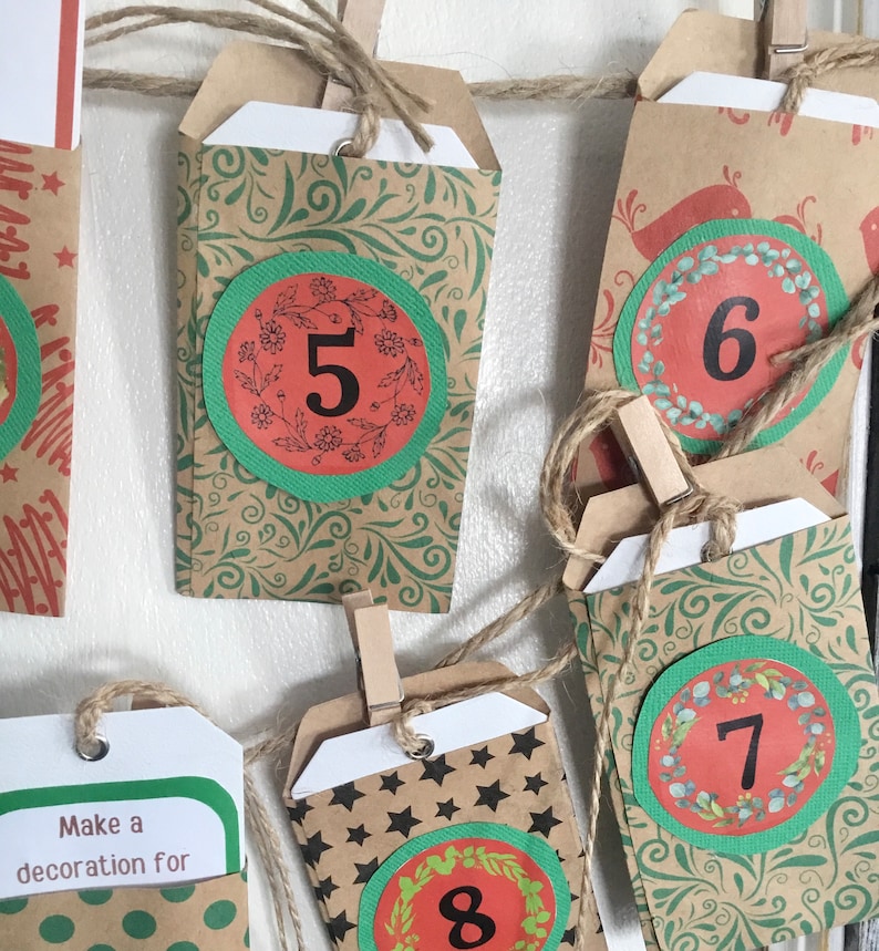 Christmas Advent Calendar - Pattern - Etsy